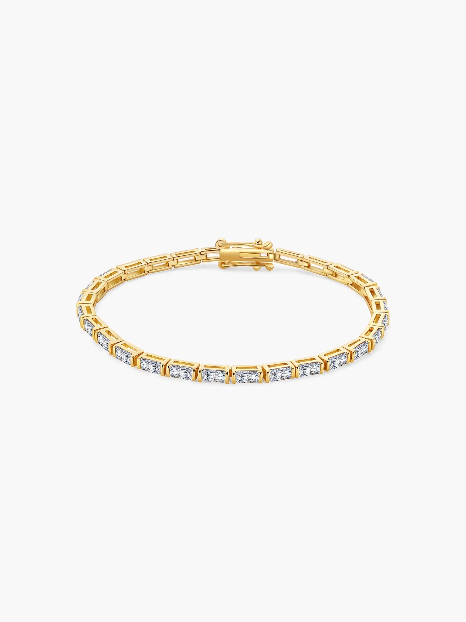 Louisa Baguette Zirconia Tennis Bracelet - Elegant Jewelry – ZEYA